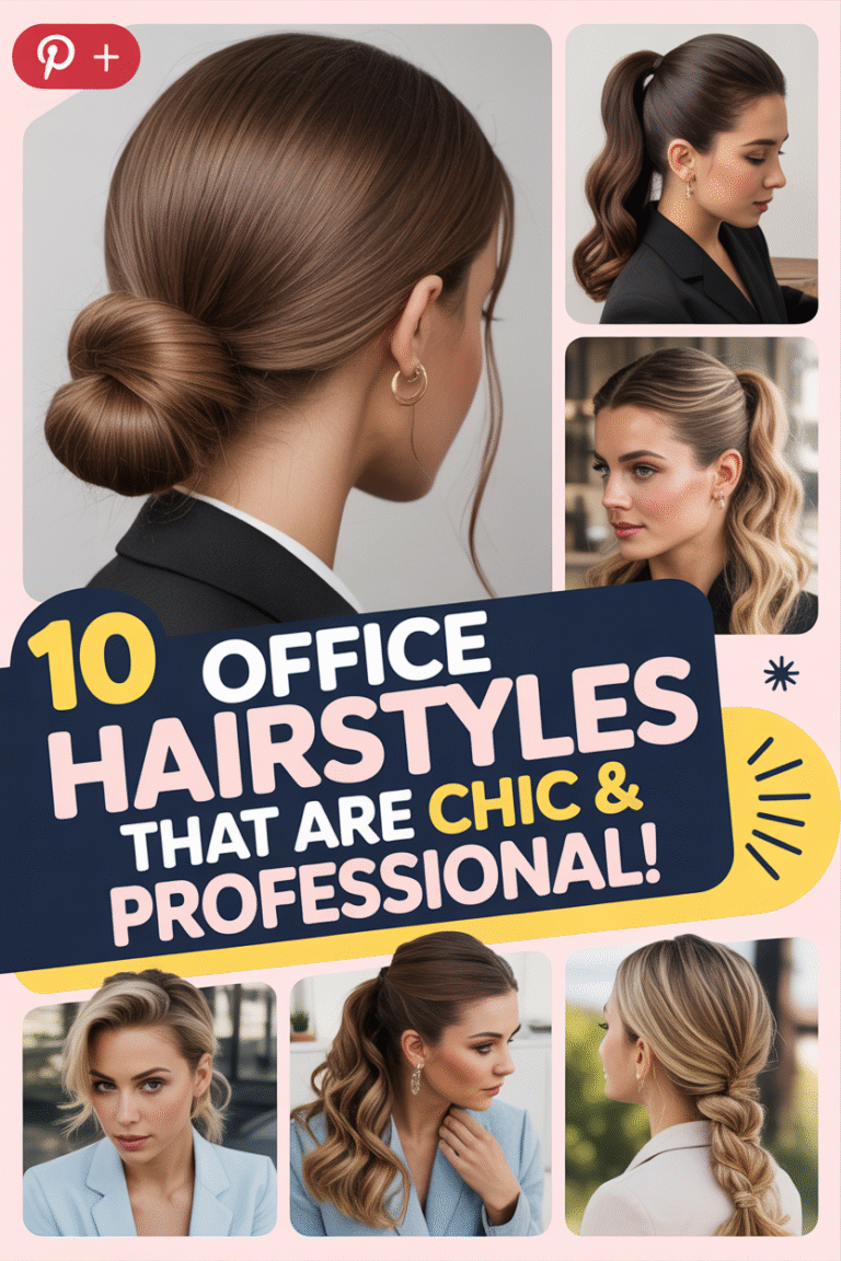 10 Polished Office Hairstyles That Mean Business (But Stay Chic) | Easy ...