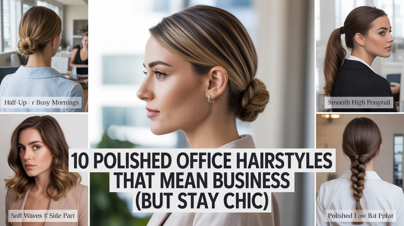 10 Polished Office Hairstyles That Mean Business (But Stay Chic) | Easy ...
