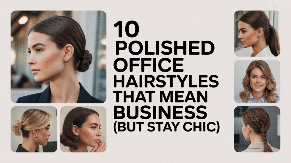 10 Polished Office Hairstyles That Mean Business (But Stay Chic) | Easy ...