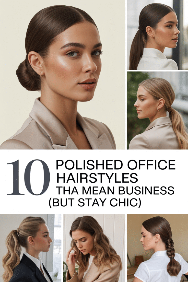 10 Polished Office Hairstyles That Mean Business (But Stay Chic) | Easy ...